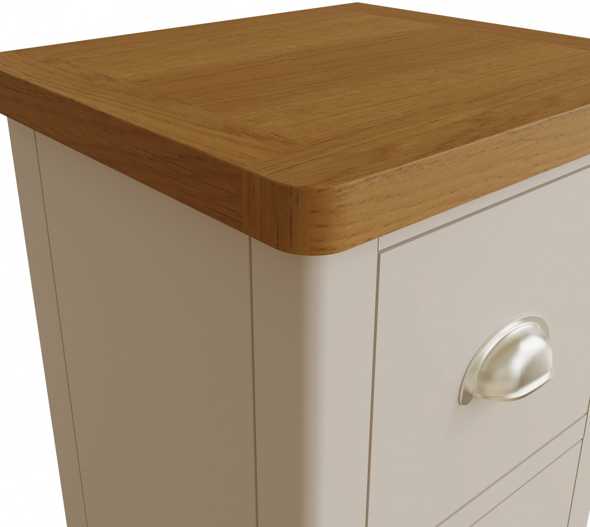 Sigma Sigma Grey 2 Drawer Bedside - Old Creamery Furniture