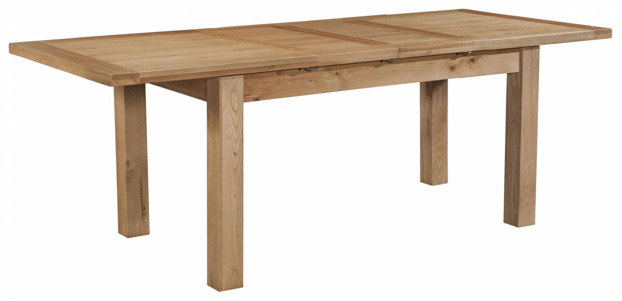 Bristol Oak Dining Table & 2 Ext Leaves - Old Creamery Furniture