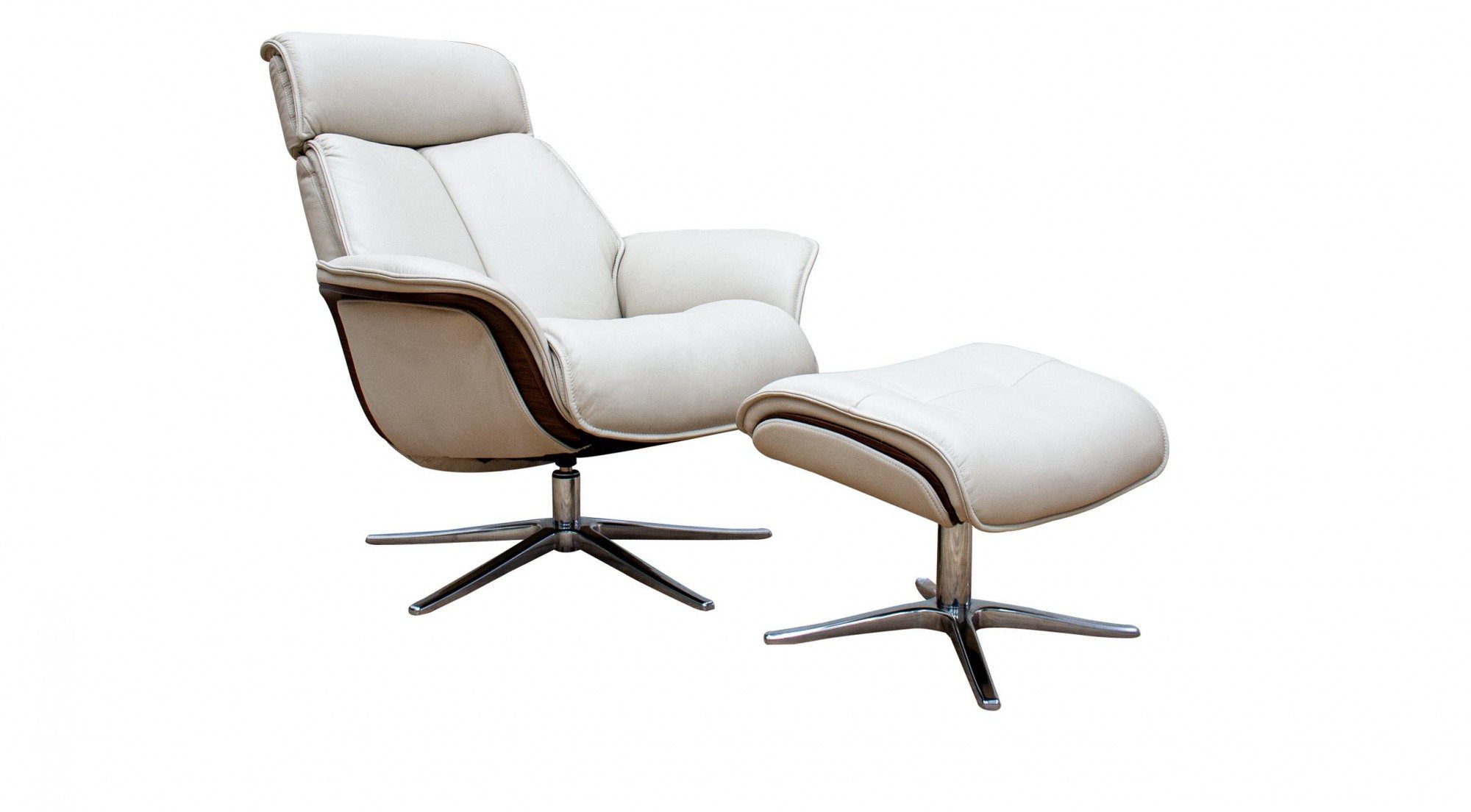 G Plan Lund Recliner Chair & Stool - Old Creamery Furniture