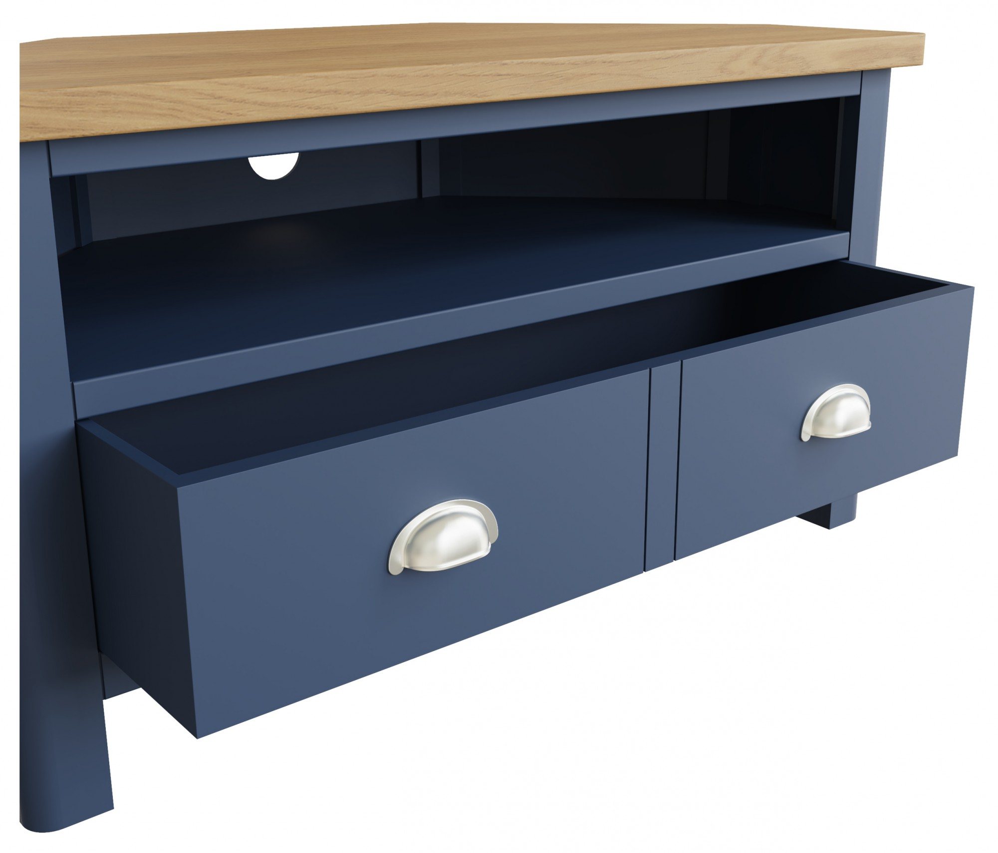 Sigma Sigma Blue Corner TV Unit - Old Creamery Furniture
