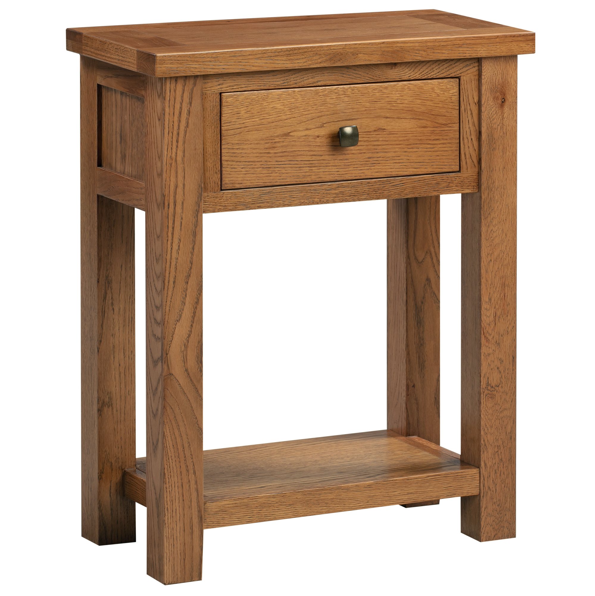 Bristol Bristol Rustic Oak Small Console Table - Old Creamery Furniture