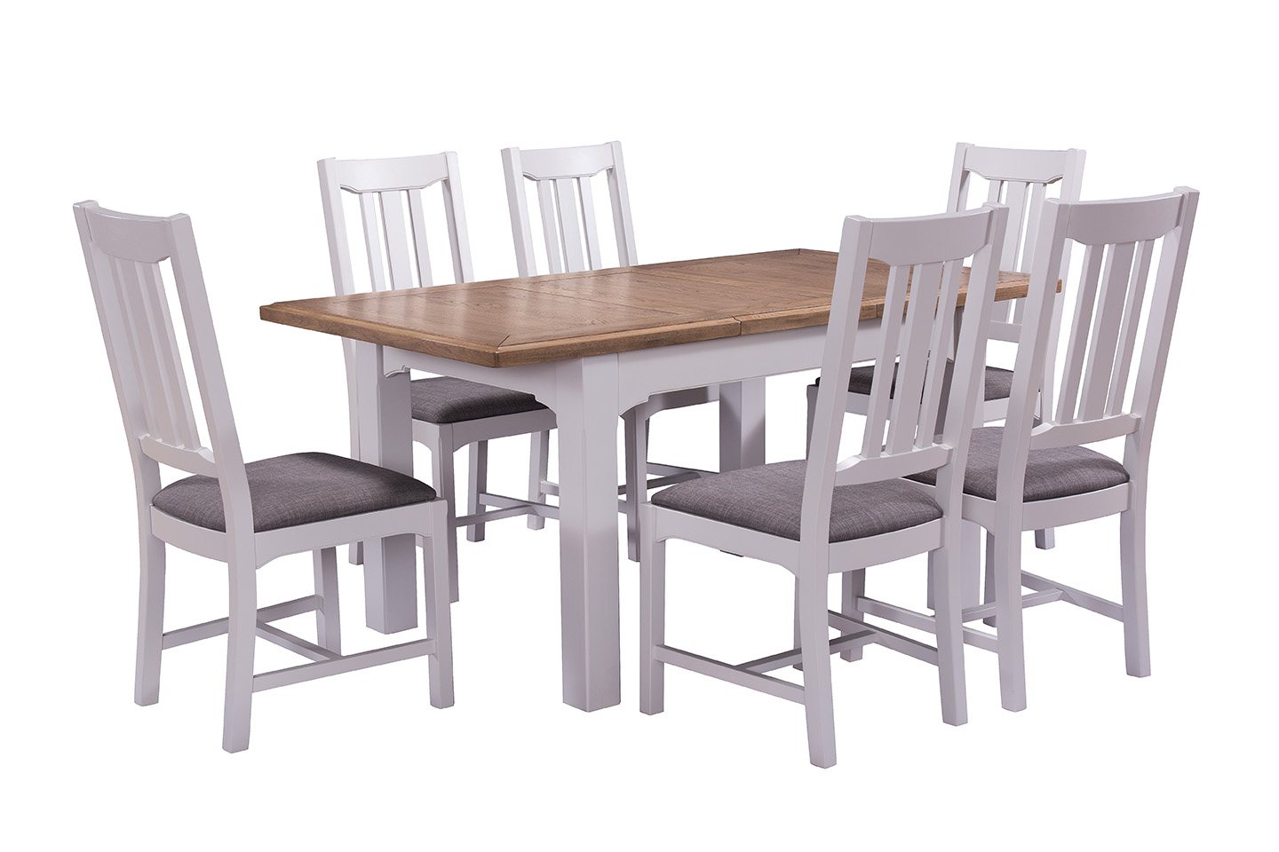 Fleur Grey Painted Small Dining Table - Old Creamery Furniture