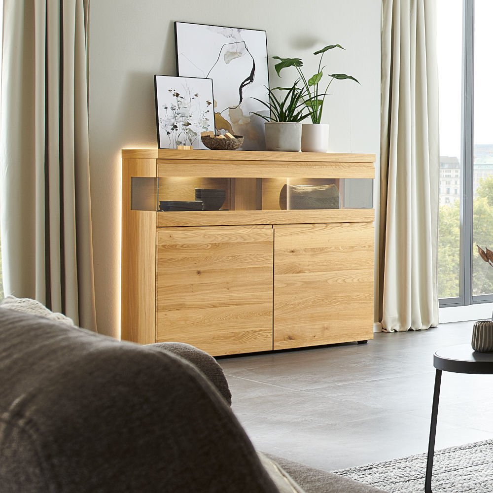 Venjakob Venjakob V-Plus 3000 Wide Glazed Highboard - Old Creamery ...