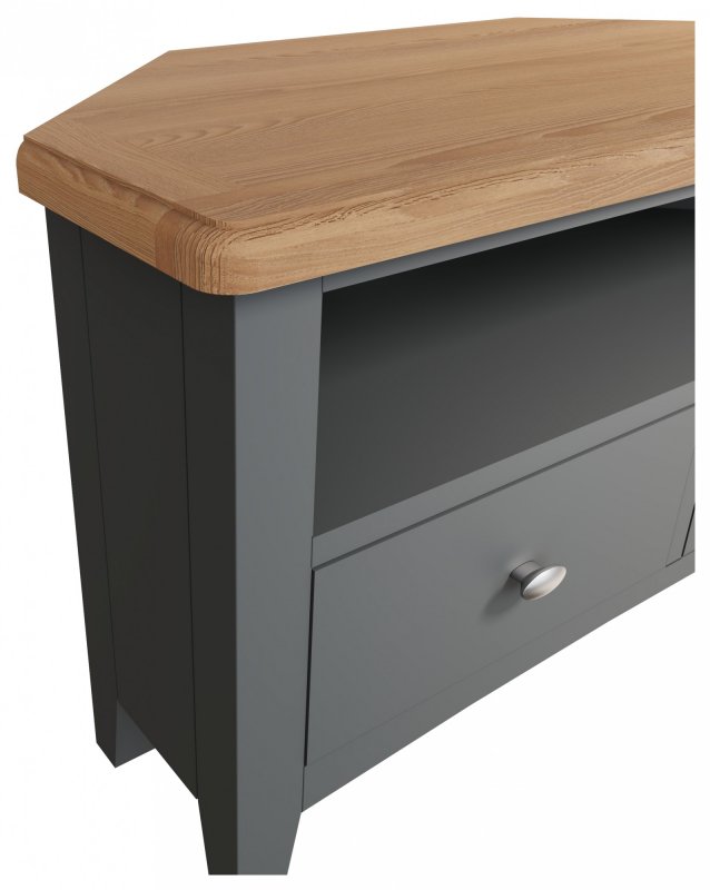 Omega Omega Grey Corner TV Unit - Old Creamery Furniture